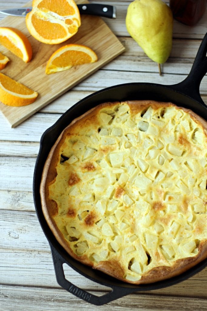 Vanilla Pear Dutch Baby Recipe - The Wanderlust Kitchen