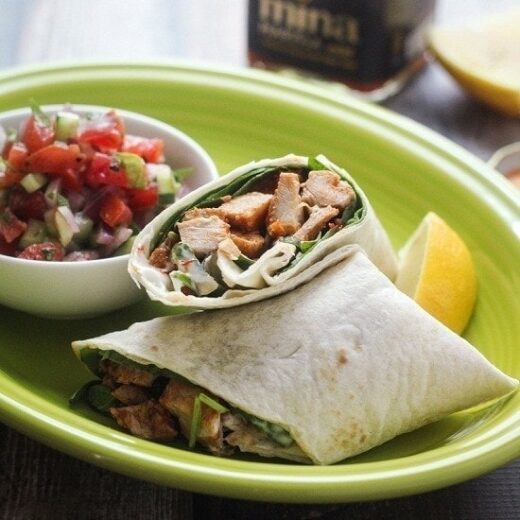 Healthy Moroccan Chicken Wrap Recipe - The Wanderlust Kitchen