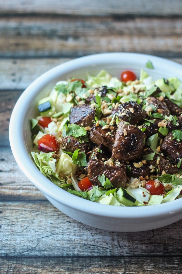 Skinny Vietnamese Steak Salad Recipe - The Wanderlust Kitchen