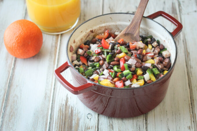 Mexican Three Bean and Three Pepper Salad Recipe - The Wanderlust Kitchen