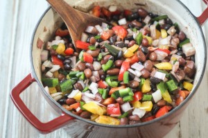 Mexican Three Bean and Three Pepper Salad Recipe - The Wanderlust Kitchen