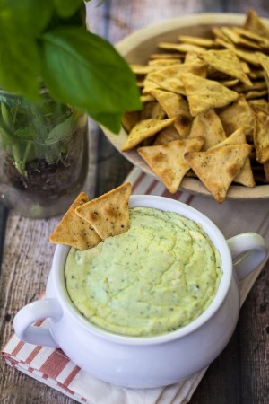 Hot Basil Parmesan Dip Recipe - The Wanderlust Kitchen