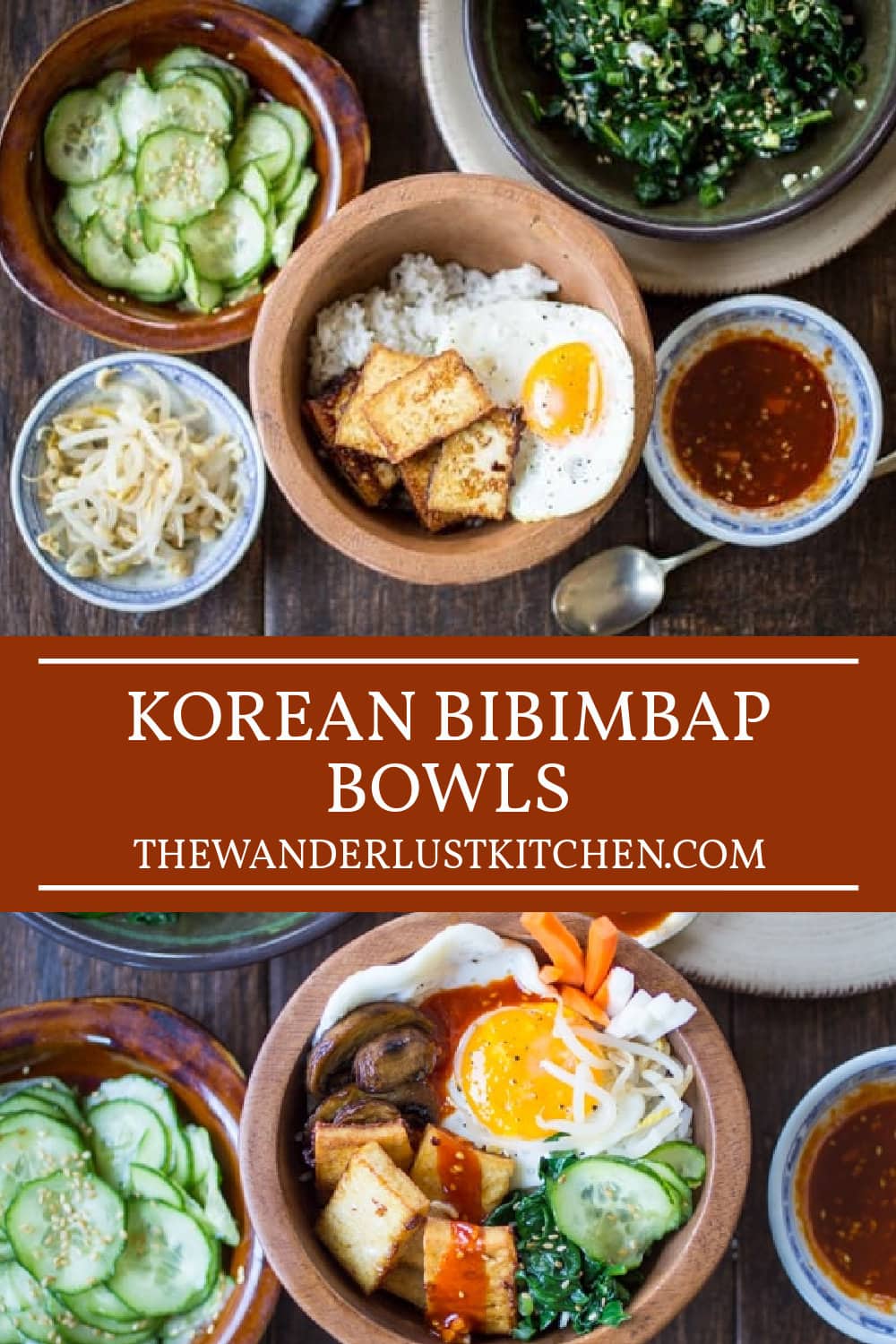 Vegetarian Korean Bibimbap Bowls Recipe - The Wanderlust Kitchen