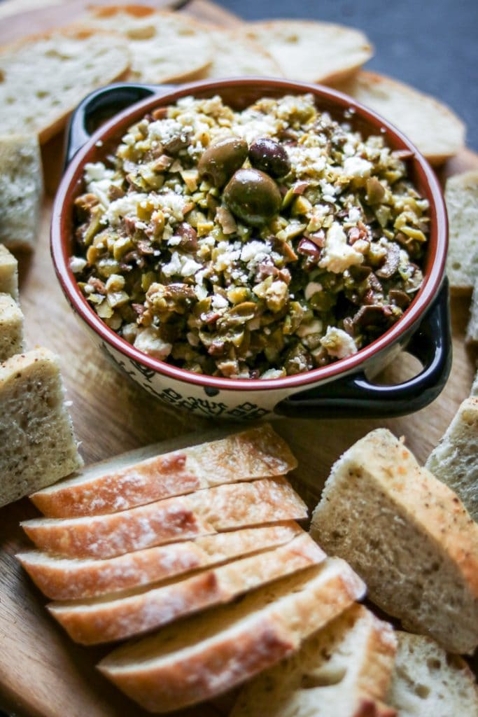 Lemony Olive Tapenade with Feta Recipe - The Wanderlust Kitchen
