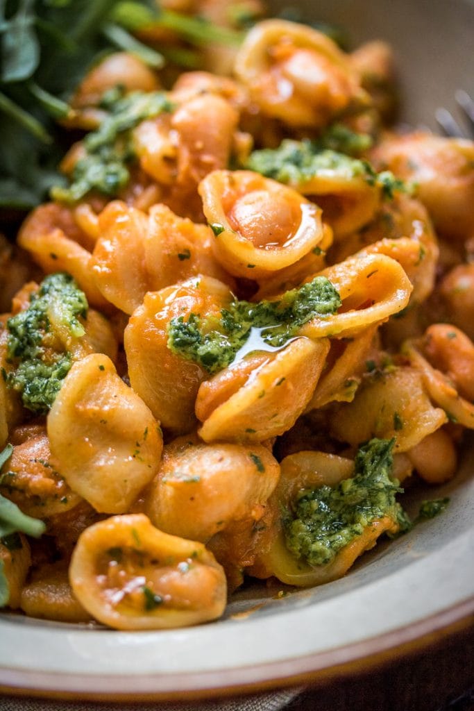 White Bean Pasta with Rosemary Pesto Recipe - The Wanderlust Kitchen