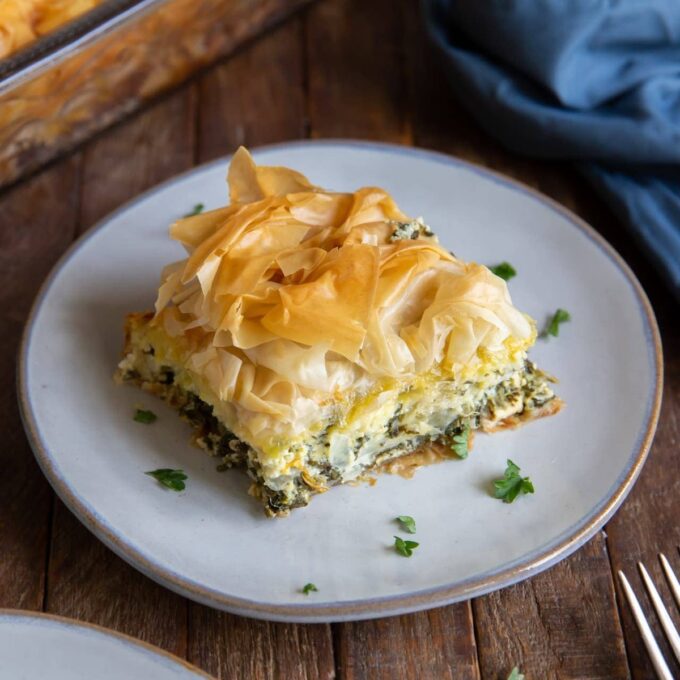 Spanakopita - Greek Spinach Pie - The Wanderlust Kitchen