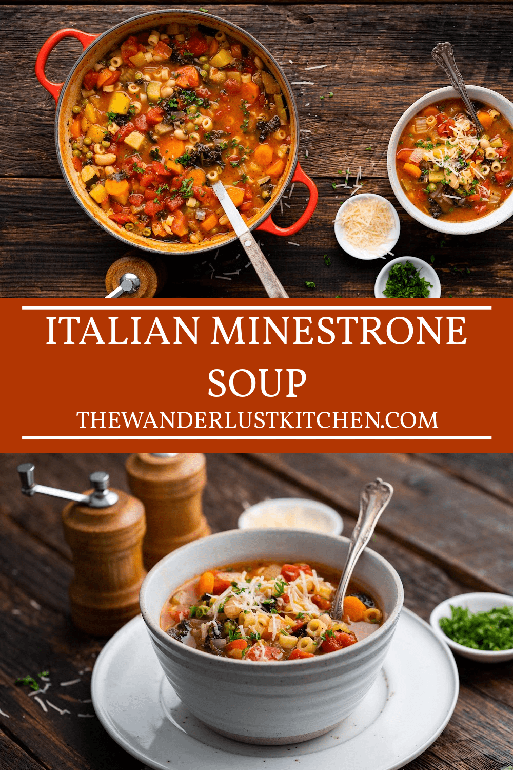 Italian Minestrone Soup - The Wanderlust Kitchen