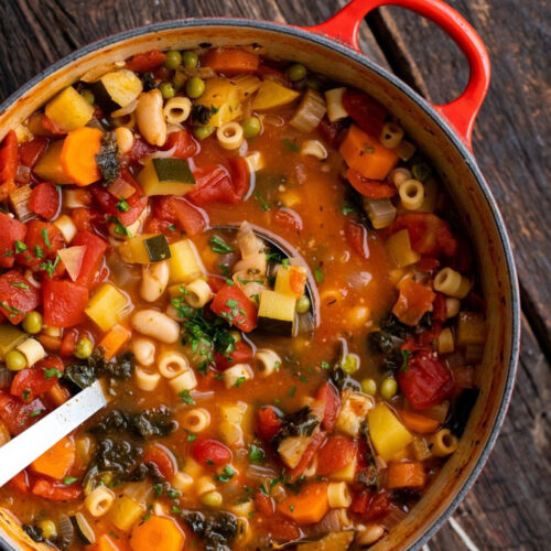 Italian Minestrone Soup - The Wanderlust Kitchen