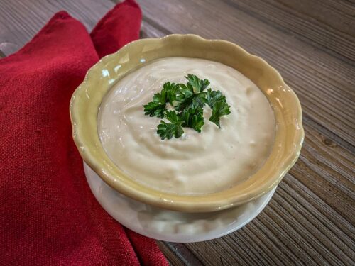 Mustard Cream Sauce - The Wanderlust Kitchen