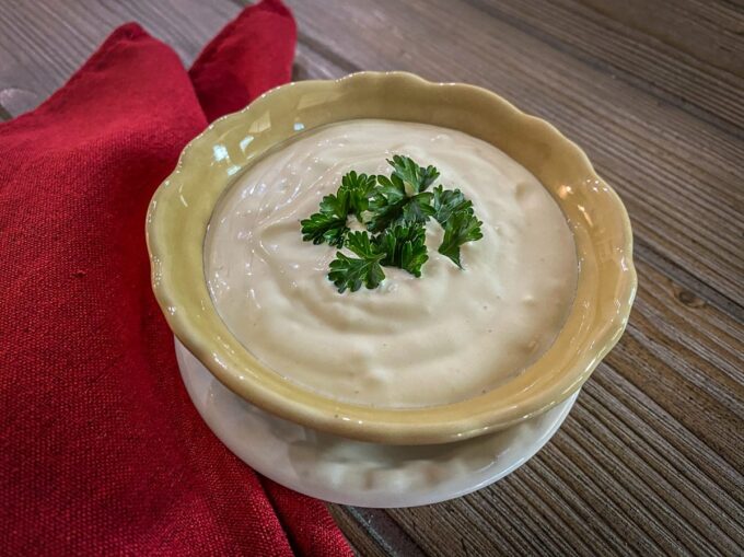 Mustard Cream Sauce - The Wanderlust Kitchen