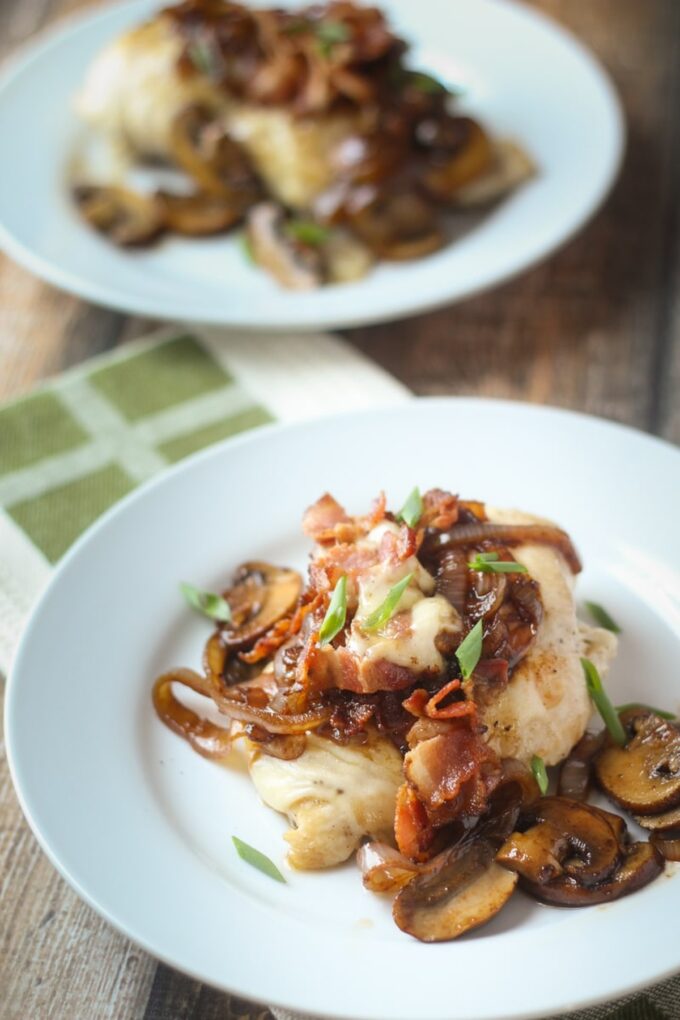 Mushroom and Swiss Chicken - The Wanderlust Kitchen