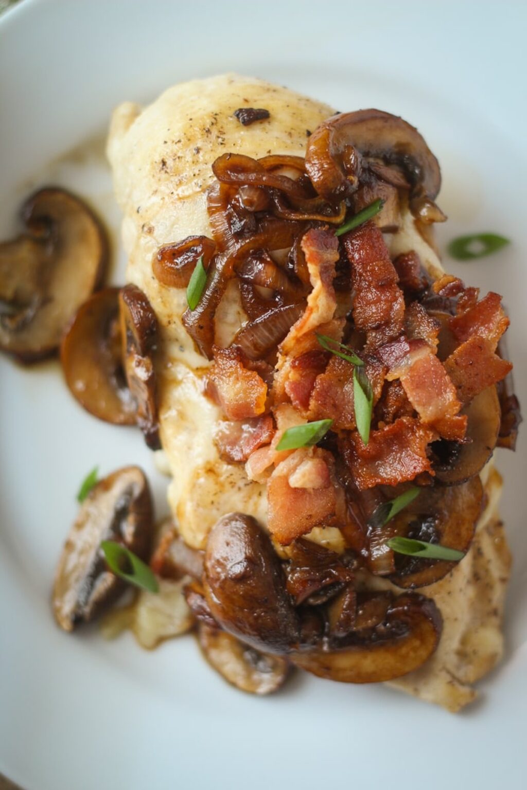Mushroom and Swiss Chicken - The Wanderlust Kitchen
