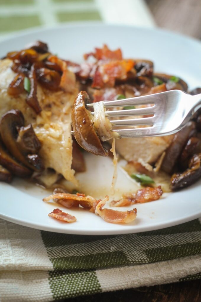 Mushroom and Swiss Chicken - The Wanderlust Kitchen