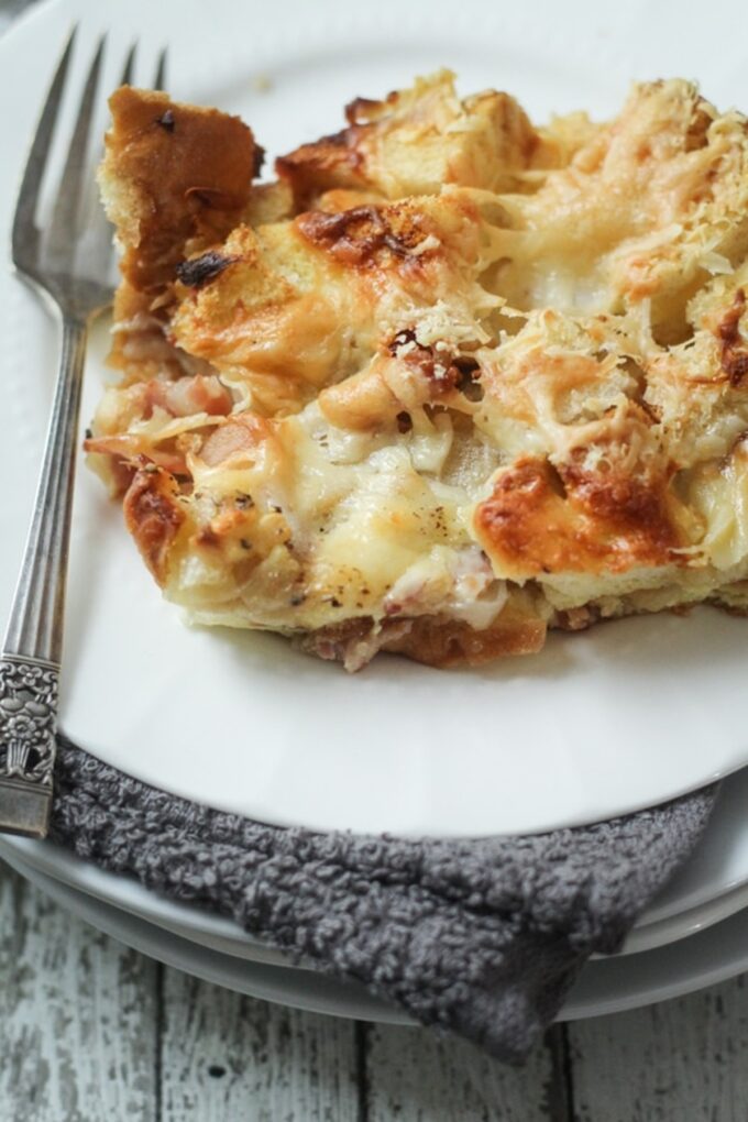 Easy Cheesy Overnight Italian Strata - The Wanderlust Kitchen