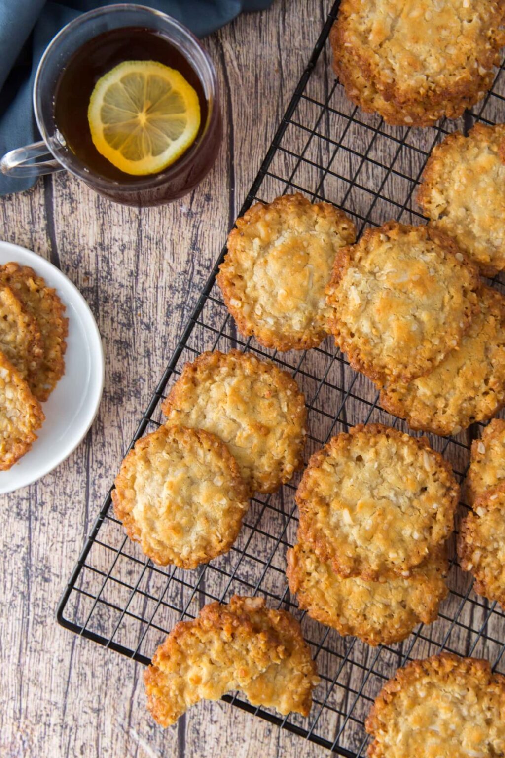Anzac Biscuits (Australian Cookies) - The Wanderlust Kitchen