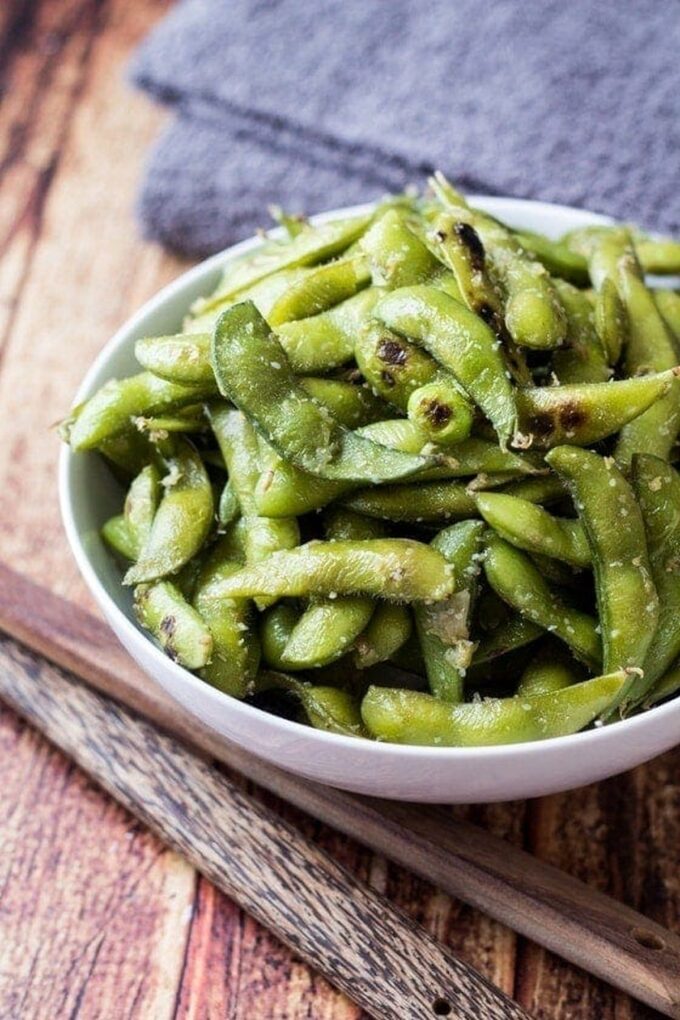 Garlic Edamame - The Wanderlust Kitchen